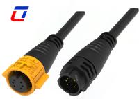 China M19 Male To Female Cable Connectors OEM 6 Pin Waterproof 300V Connector For Data for sale