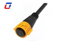China M19 Male To Female Cable Connectors OEM 6 Pin Waterproof 300V Connector For Data for sale