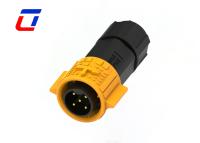 China 5 Pin M19 Power Connector Waterproof Plastic PA66 20A Male Female Push Lock Connector for sale