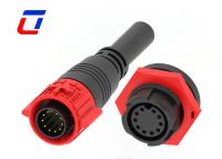 China M19 IP67 Waterproof Male Female Connector PA66 10 Pin Data Connector ODM for sale