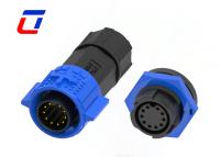 China M19 IP67 Waterproof Male Female Connector PA66 10 Pin Data Connector ODM for sale
