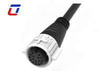 China M19 16 Pin Signal Male Female Connector Gold Plated IP67 Connectors Waterproof for sale