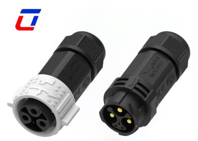 China PA66 15A+5A M25 Male Female Waterproof Connector 3+3 Multi Pin Connectors  For Automotive for sale