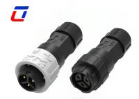 China M16 3 Pin 10A Plastic Male Female Connectors Push Lock Waterproof Power Connector for sale