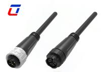 China M16 3 Pin 10A Plastic Male Female Connectors Push Lock Waterproof Power Connector for sale