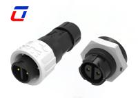 China IP67 M16 10A 2 Pin Waterproof Connectors ODM Push Lock Circular Wire Power Connector for sale