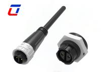China IP67 M16 10A 2 Pin Waterproof Connectors ODM Push Lock Circular Wire Power Connector for sale