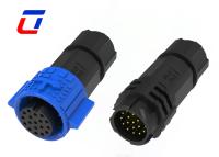 China PA66 M19 18 Pin Data Connector Outdoor Waterproof Connector 5A ODM Quick Lock for sale