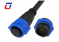 China PA66 M19 18 Pin Data Connector Outdoor Waterproof Connector 5A ODM Quick Lock for sale