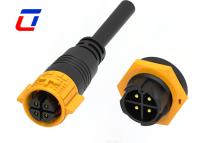 China PA66 15A M19 4 Pin Connector Round Waterproof Quick Lock Industrial Power Connectors for sale