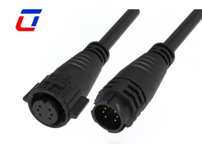 China M19 6 Pin 10A Gold Plated Wire Connectors PA66 Waterproof Data Connector for sale