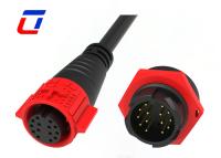 China M19 Low Current 5A Outdoor Lighting Connectors Push Locking 14 Pin Waterproof Connector for sale