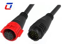 China M19 Low Current 5A Outdoor Lighting Connectors Push Locking 14 Pin Waterproof Connector for sale