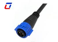 China M19 20A 2 Pin Waterproof Cable Connector Self Locking Industrial Power Connector for sale