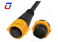 China M19 300V 16 Pin Male Female Connector Push Lock IP67 Waterproof Connector Wire To Board for sale