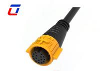 China M19 300V 16 Pin Male Female Connector Push Lock IP67 Waterproof Connector Wire To Board for sale
