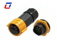China M25 Self Locking Quick Connect Circular 22Pin  Brass Gold-Plated Multi Pin IP67 Waterproof for sale