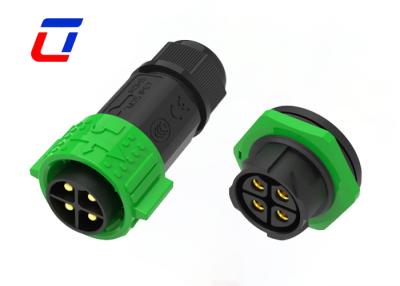China M25 600V 50A Waterproof DC Power Connector Plastic Male Female Connectors 4 Pin for sale