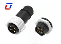 China M25 600V 50A Waterproof DC Power Connector Plastic Male Female Connectors 4 Pin for sale