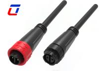 China 10A M16 2 Pin IP67 Waterproof Power Connector Plastic PA66 DC Male Female Connector for sale