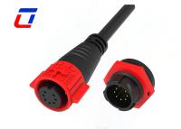 China M19 7 Pin 5A Automotive Waterproof Wire Connectors PA66 Plastic Male Female Data Connector for sale