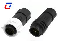 China Low Voltage 300V M19 8 Pin Circular Connector PA66 Waterproof Push Lock Data Connector for sale