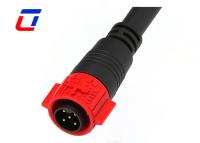 China 20A 5 Pin Power Waterproof Cable Connector M19 Industrial Male Female Push Lock Connector for sale