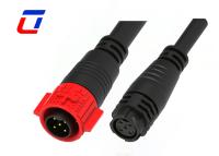 China 20A 5 Pin Power Waterproof Cable Connector M19 Industrial Male Female Push Lock Connector for sale