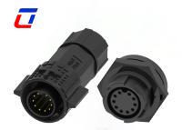 China 300V Circular Push Pull Connectors 10 Pin M19 Waterproof Connector For Outdoor LED Displays for sale