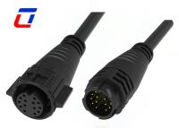 China PA66 M19 14 Pin IP67 Waterproof Connector 300V Data Male To Female Connector for sale
