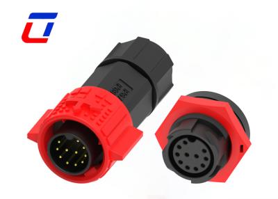 China M19 300V Low Voltage LED Connectors IP67 Self-Locking 11 Pin Data Connector Waterproof for sale