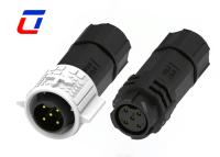China 20A IP67 Waterproof Quick Lock Electrical Connectors M19 5 Pin Plastic Male Female Connector for sale