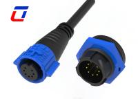 China 300V 5A 7 Pin Waterproof Connector M19 Plastic Male Female Data Wire To Board Connector for sale