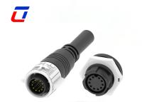 China M19 10 Pin Waterproof Panel Mount Connector 5A 300V Quick Lock Round Data Connector for sale
