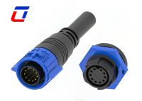 China M19 10 Pin Waterproof Panel Mount Connector 5A 300V Quick Lock Round Data Connector for sale