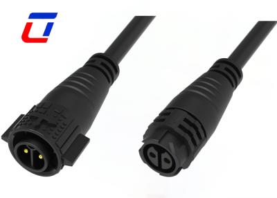 China 2 Pin Power M19 Male Female Connectors 20A Waterproof Molded Cable Connector for sale