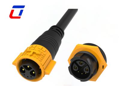China M19 3+3 Pin Plug Socket Connector 15+5A Push Lock Multi Pin Connectors Waterproof for sale