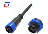 China 300V M16 2+4 Pin 20A Signal And Power Connectors IP67 Molded Cable Connectors for sale