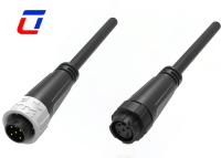 China Waterproof Outdoor Cable Connector 8A 125V Push Locking M16 5 Pin Power Connector for sale