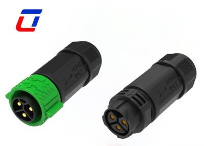 China 50A PA66 3 Pin Waterproof Circular Connector M25 600V IP67 Power Quick Connectors for sale