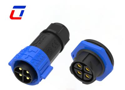 China High Current 50A M25 4 Pin Male To Female Connector PA66 Plastic Circular Connectors for sale