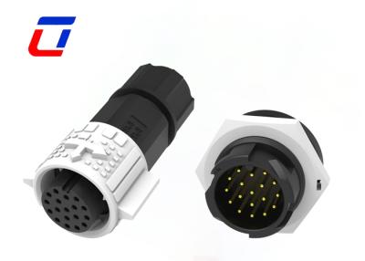 China Industrial Waterproof Data Connector M19 300V PA66 Circular Male To Female Connectors for sale