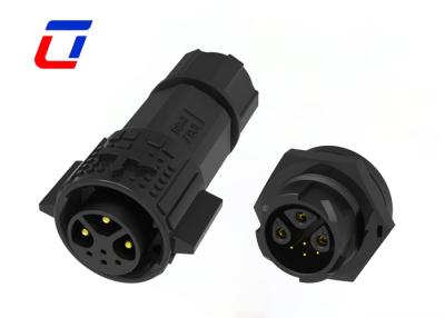 China Wide Operating Temperature Range -40~+105℃ push locking M19 3+4 pin Wire To Board connector for sale