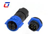 China M19 4 Pin Panel Mount Connector 300V 15A UL Plastic PA66 Power Connector For Industrial for sale