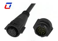 China 5A 300V IP67 Wire Connector M19 16 Pin Push Locking Panel Mount Waterproof Connector for sale