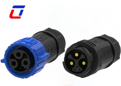 China 3+3 Pin M25 IP67 Waterproof Connector Plastic PA66 Power Signal 600V Wire To Board Connector for sale