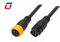 China M25 600V 50A Inline Waterproof Connector Plastic PA66 4 Pin Waterproof Connectors for sale