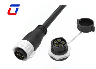 China 20A M25 5Pin IP67 Connectors Waterproof Plastic PA66 Outdoor Molded Wire To Board Connector for sale