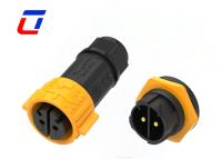 China 2 Pin 50A M25 Watertight Electrical Connectors Plastic PA66 Circular Plug Socket Connectors for sale