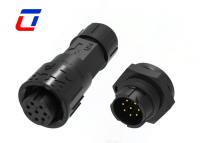 China 5A M16 8 Pin Low Voltage LED Connectors IP67 Quick Lock Plug Socket For Data for sale